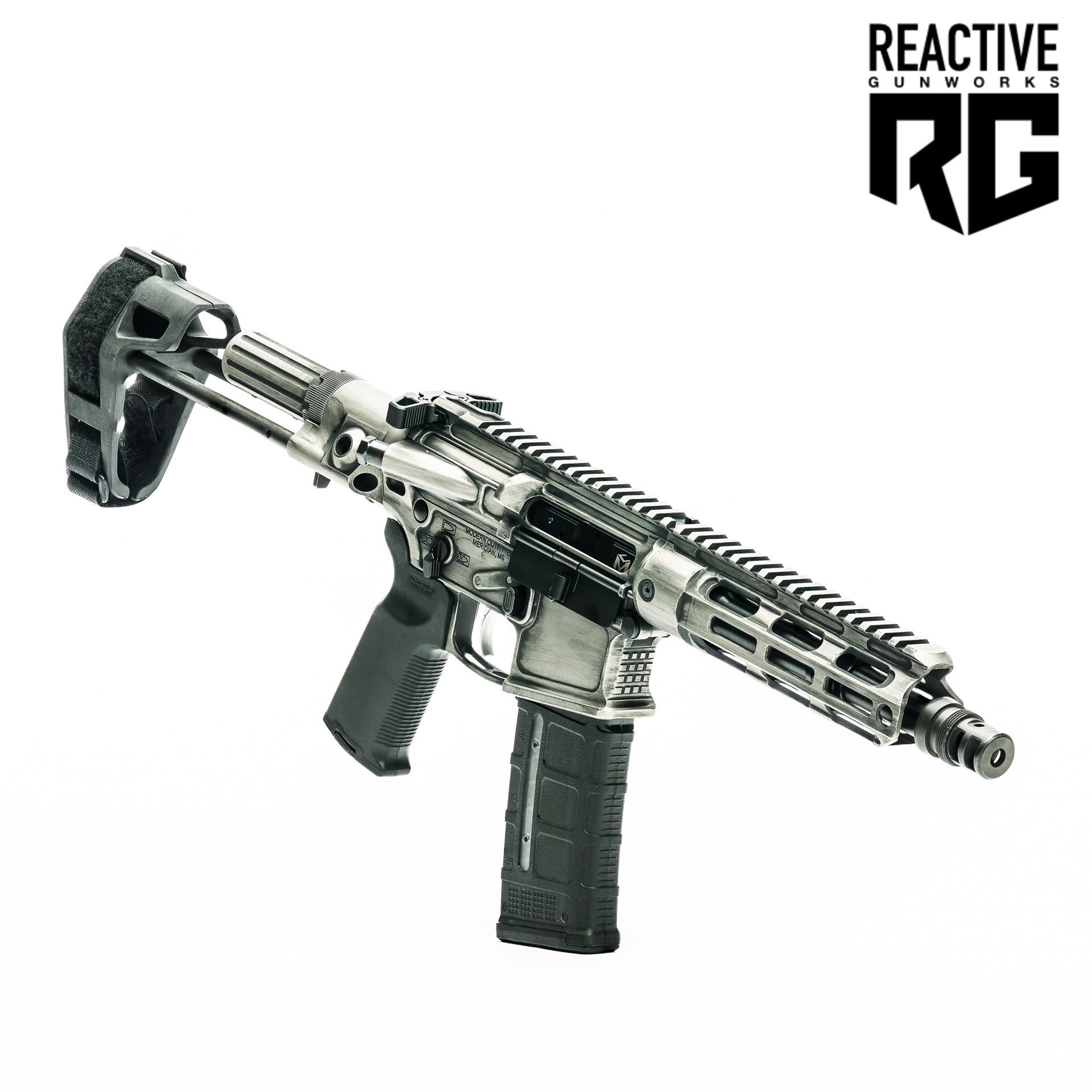 Modern Outfitters MC6 .300BLK 8" PISTOL DISTRESSED TUNGSTEN | Reactive ...