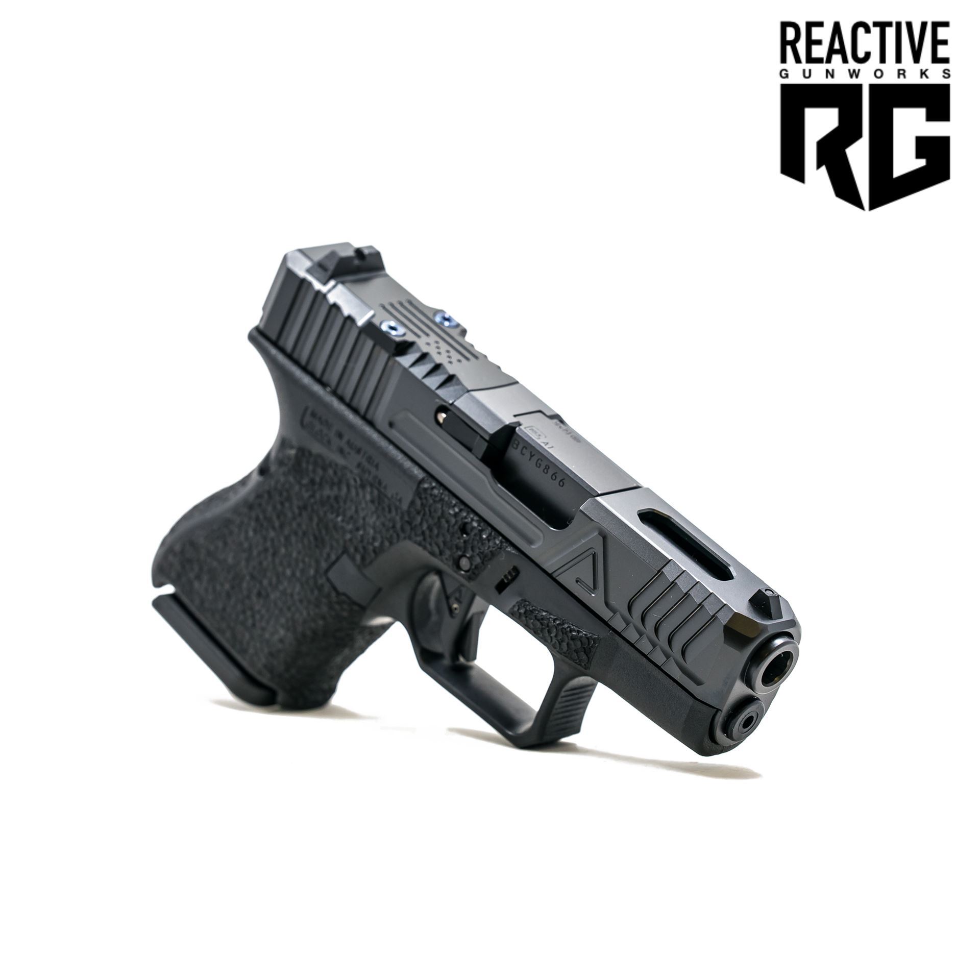 Agency Arms 26 G4 Hybrid EDC Stipple DLC | Reactive Gunworks