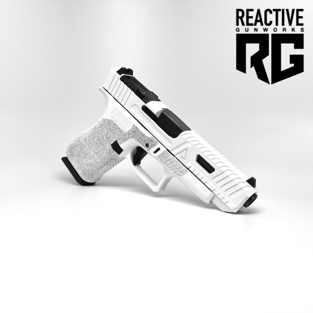 Agency Arms Glock 48 Bonesaw White Aggressive Carry Stipple | Reactive ...