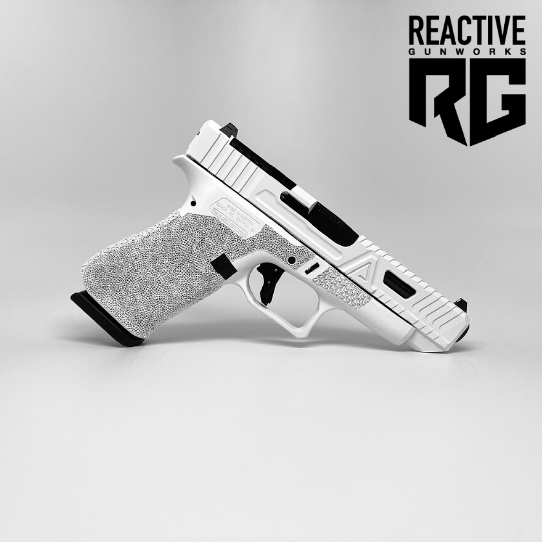 Agency Arms Glock 48 Bonesaw White Aggressive Carry Stipple | Reactive ...