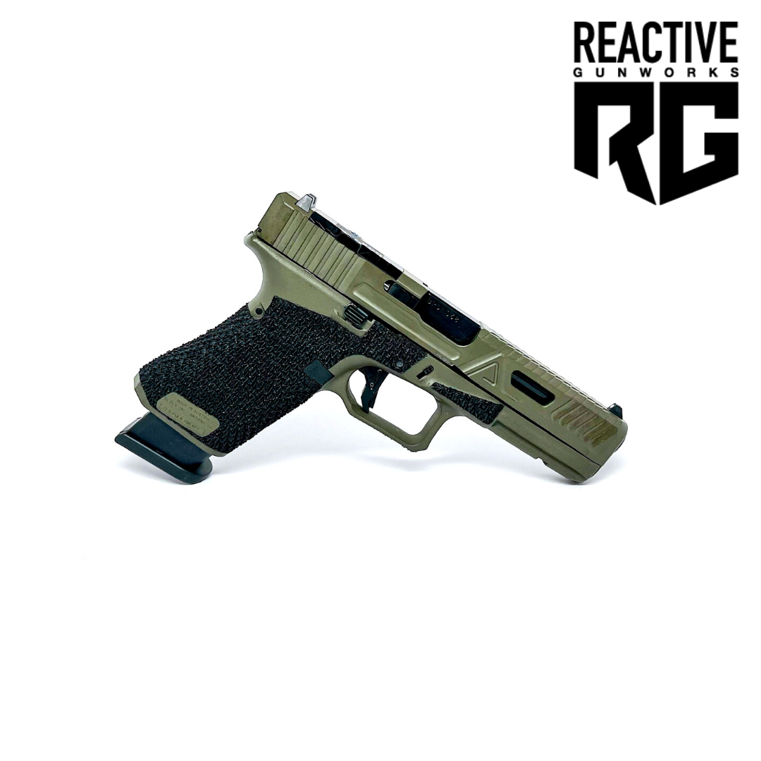 Agency Arms Glock 17 Gen 5 Bonesaw ODG Grip Chop Aggressive Stipple ...
