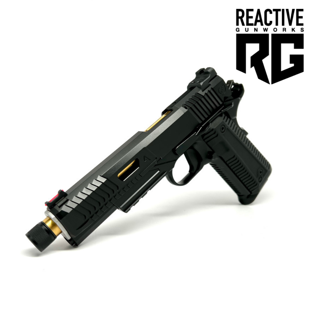 Nighthawk Custom Agent 2 1911 Threaded TiN 9mm | Reactive Gunworks