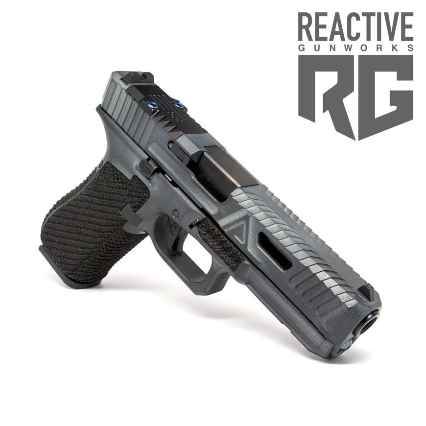 Agency Arms Glock 17 Gen 5 Bonesaw Battleworn Grey LBC Stipple