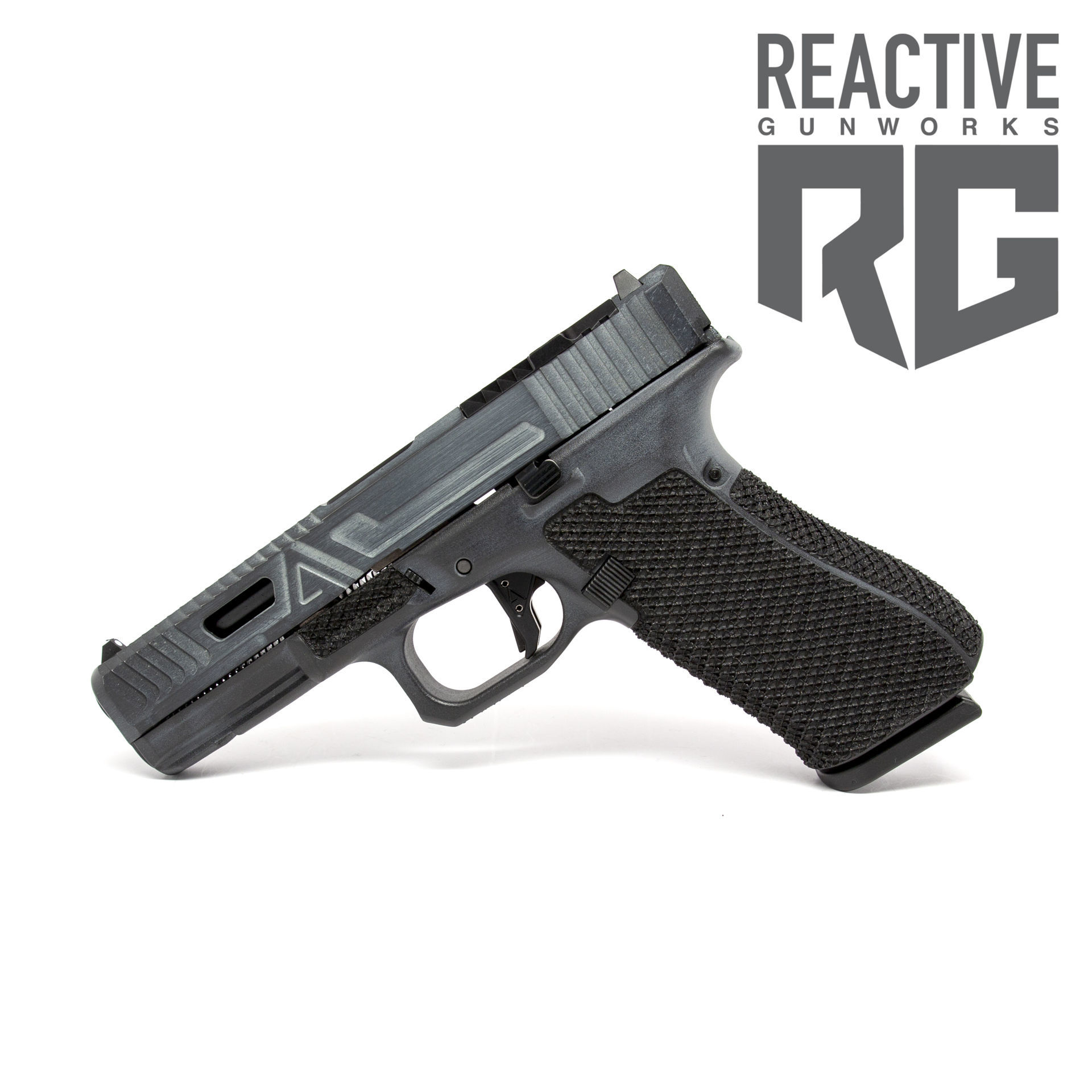 Agency Arms Glock 17 Gen 5 Bonesaw Battleworn Grey LBC Stipple ...