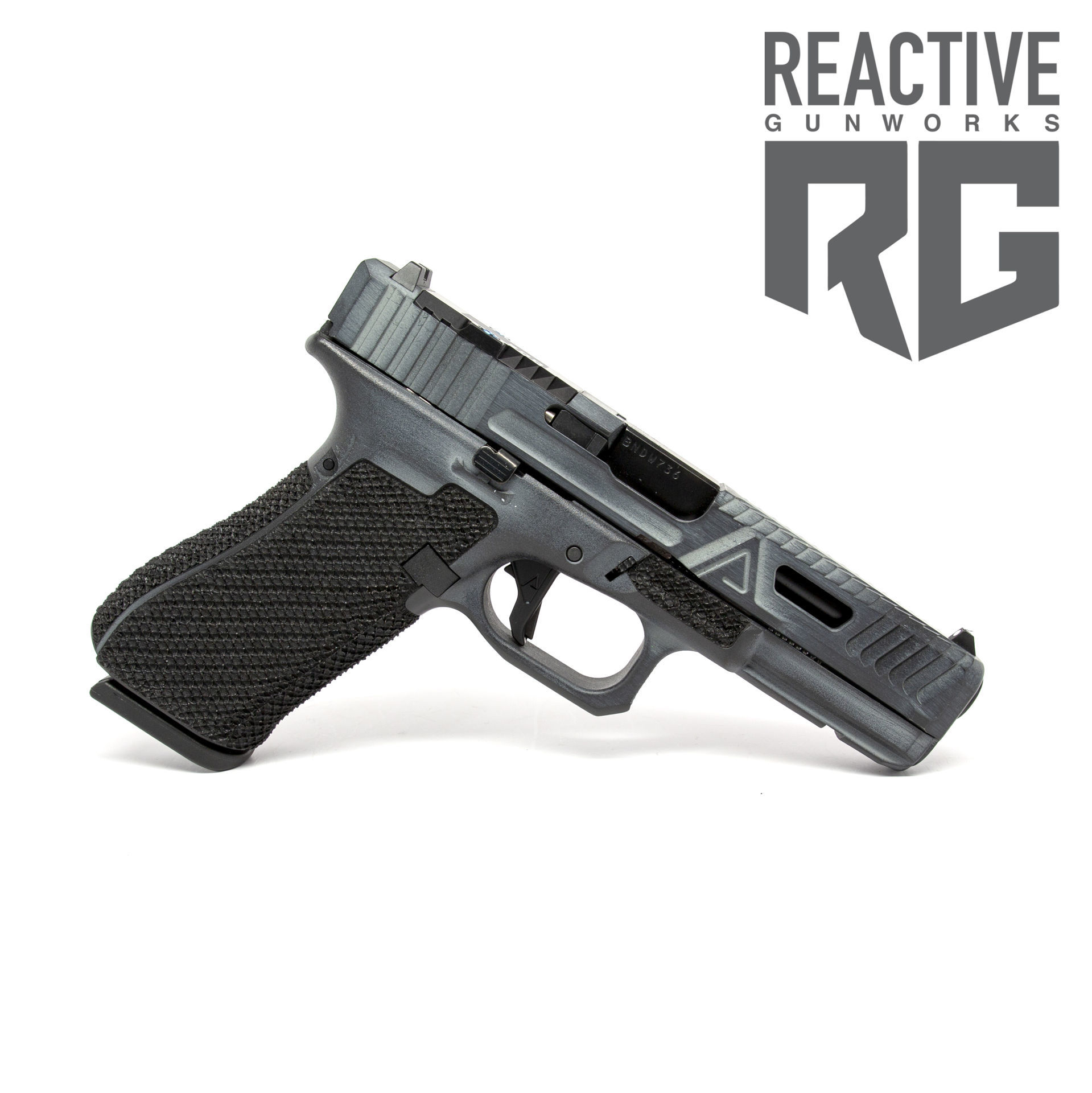 Agency Arms Glock 17 Gen 5 Bonesaw Battleworn Grey LBC Stipple ...