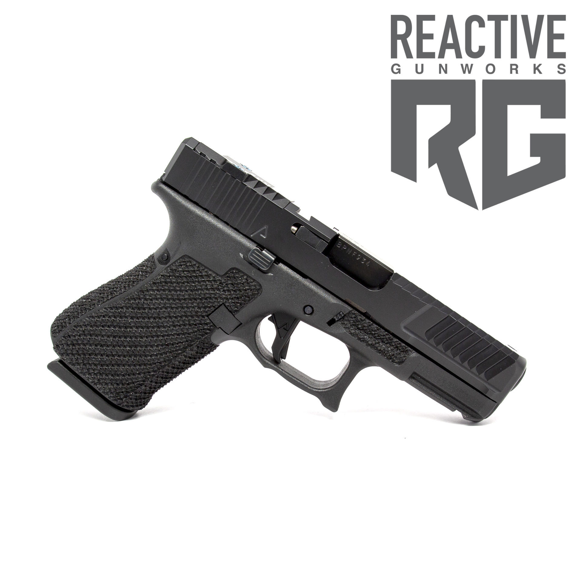 Agency Arms Glock 19 Gen 5 Patrol DLC DTF LBC Stipple | Reactive Gunworks