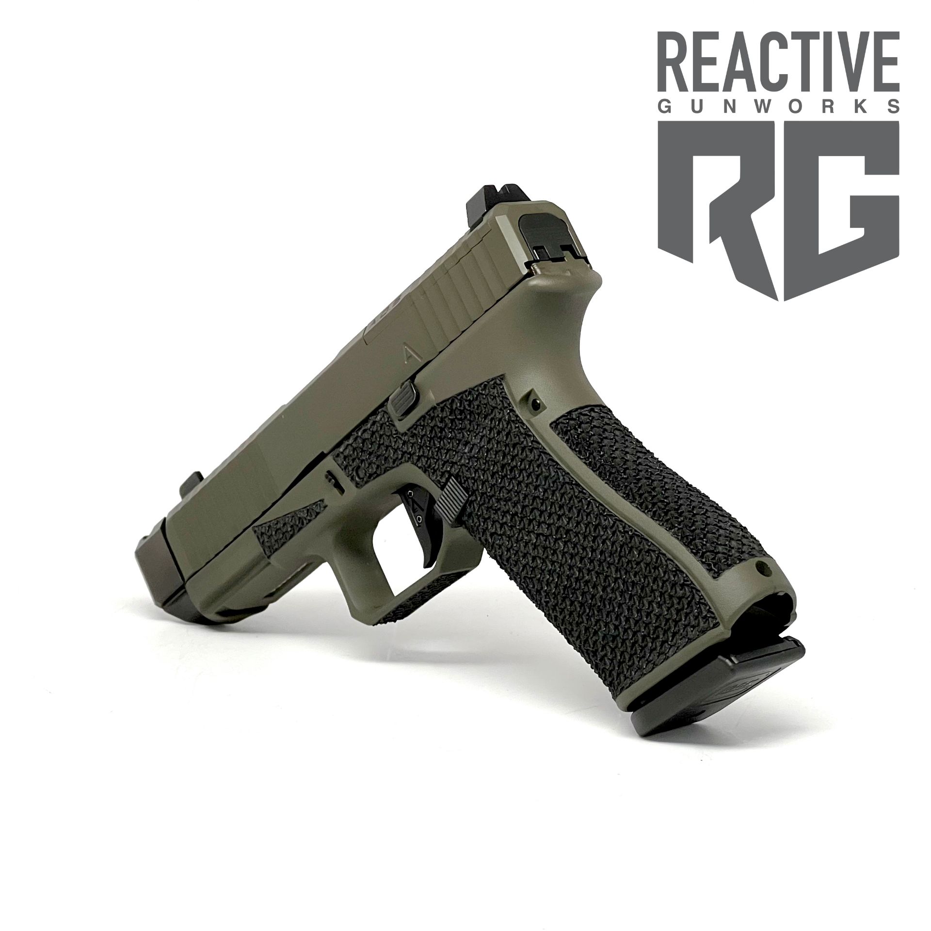 Agency Arms x Sage Dynamics Glock 45 V1 OD Green | Reactive Gunworks