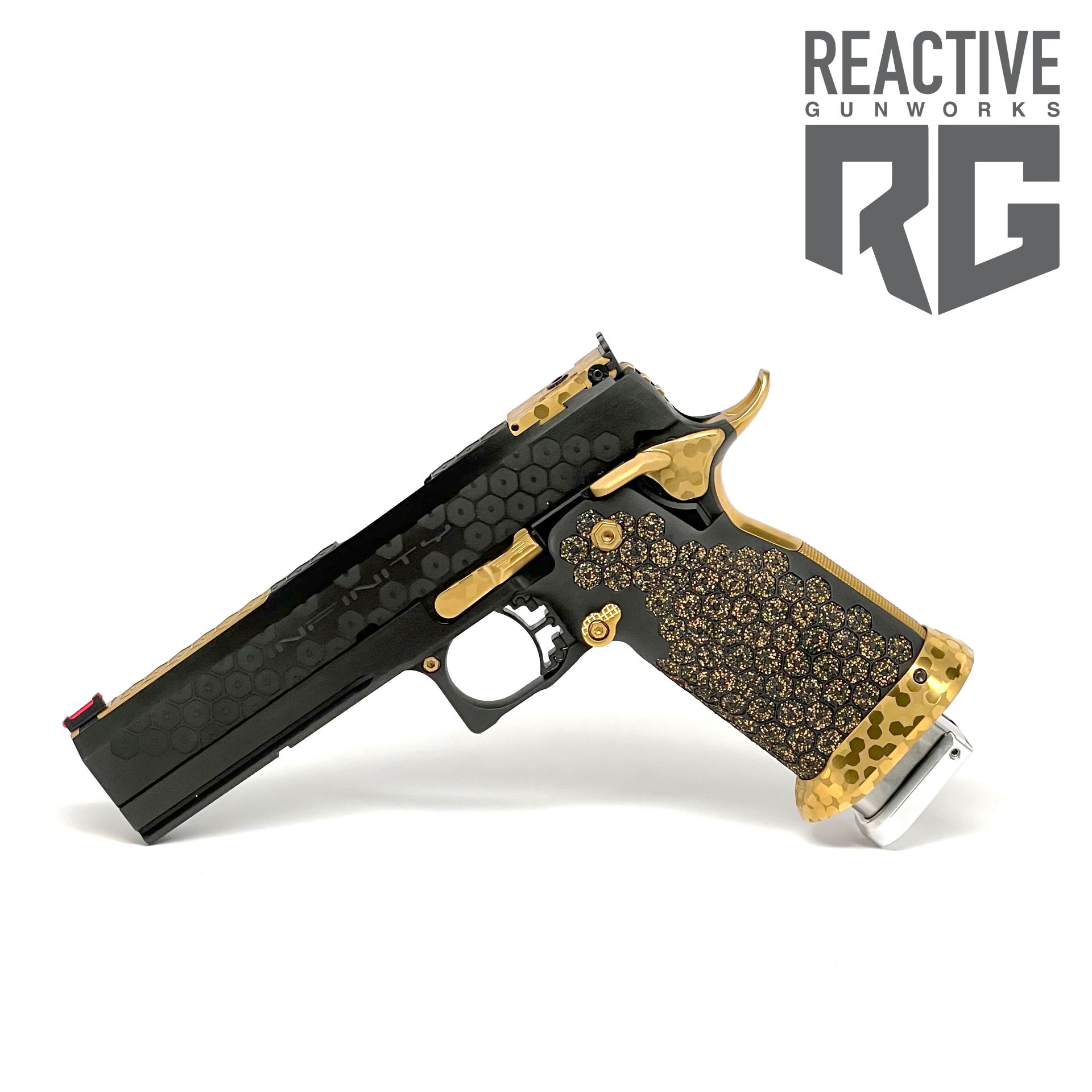 SVI Infinity IED 1911 9mm Gold/Black | Reactive Gunworks