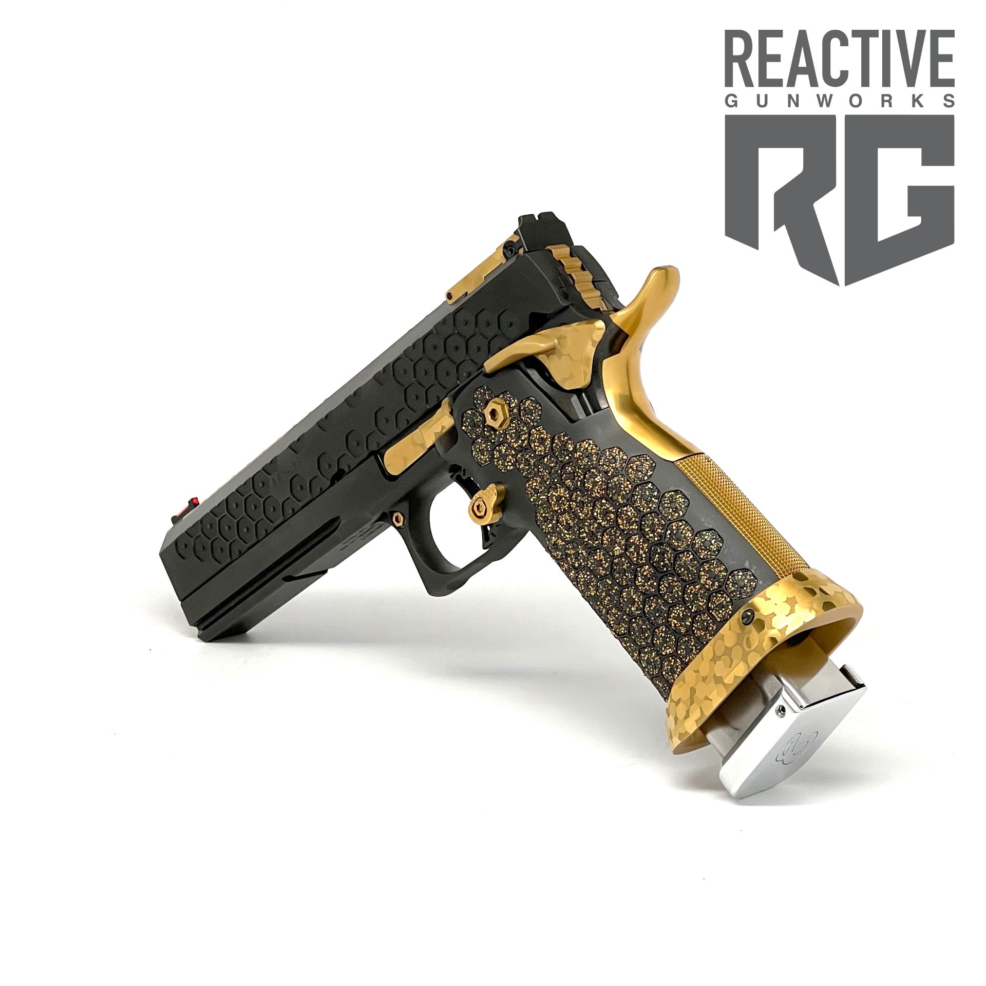 SVI Infinity IED 1911 9mm Gold/Black | Reactive Gunworks