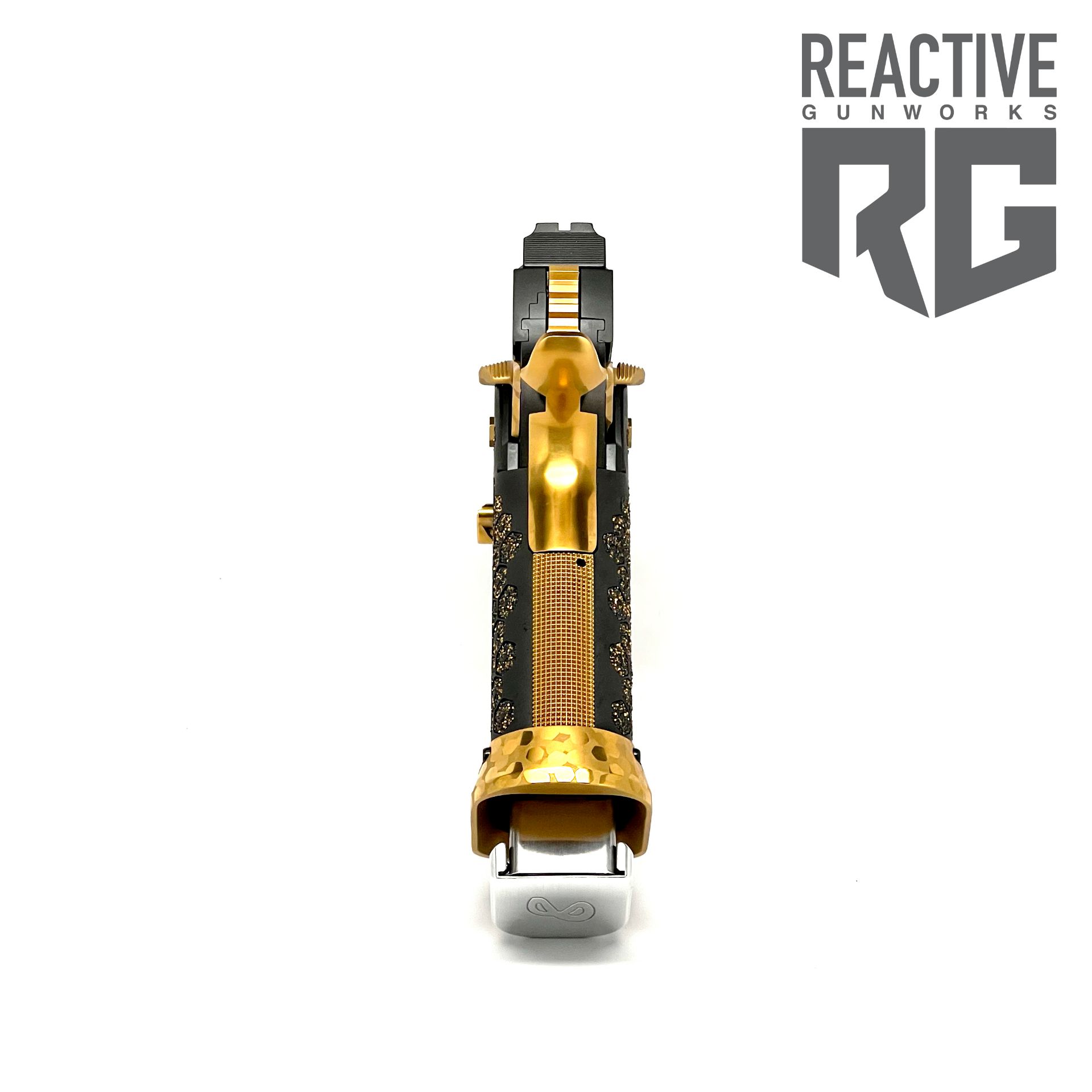 SVI Infinity IED 1911 9mm Gold/Black | Reactive Gunworks
