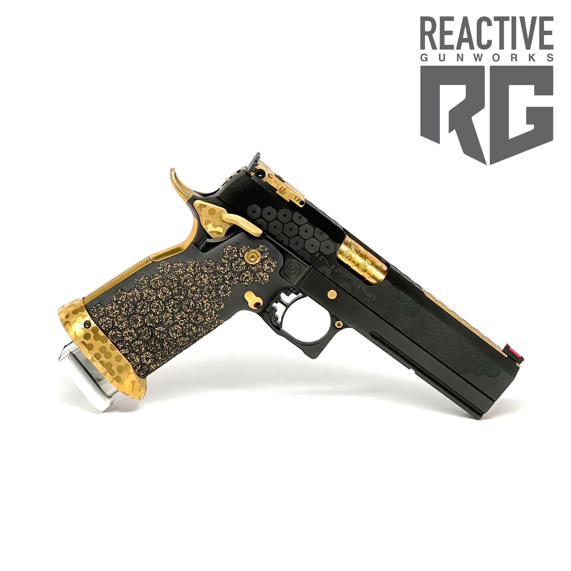 SVI Infinity IED 1911 9mm Gold/Black | Reactive Gunworks