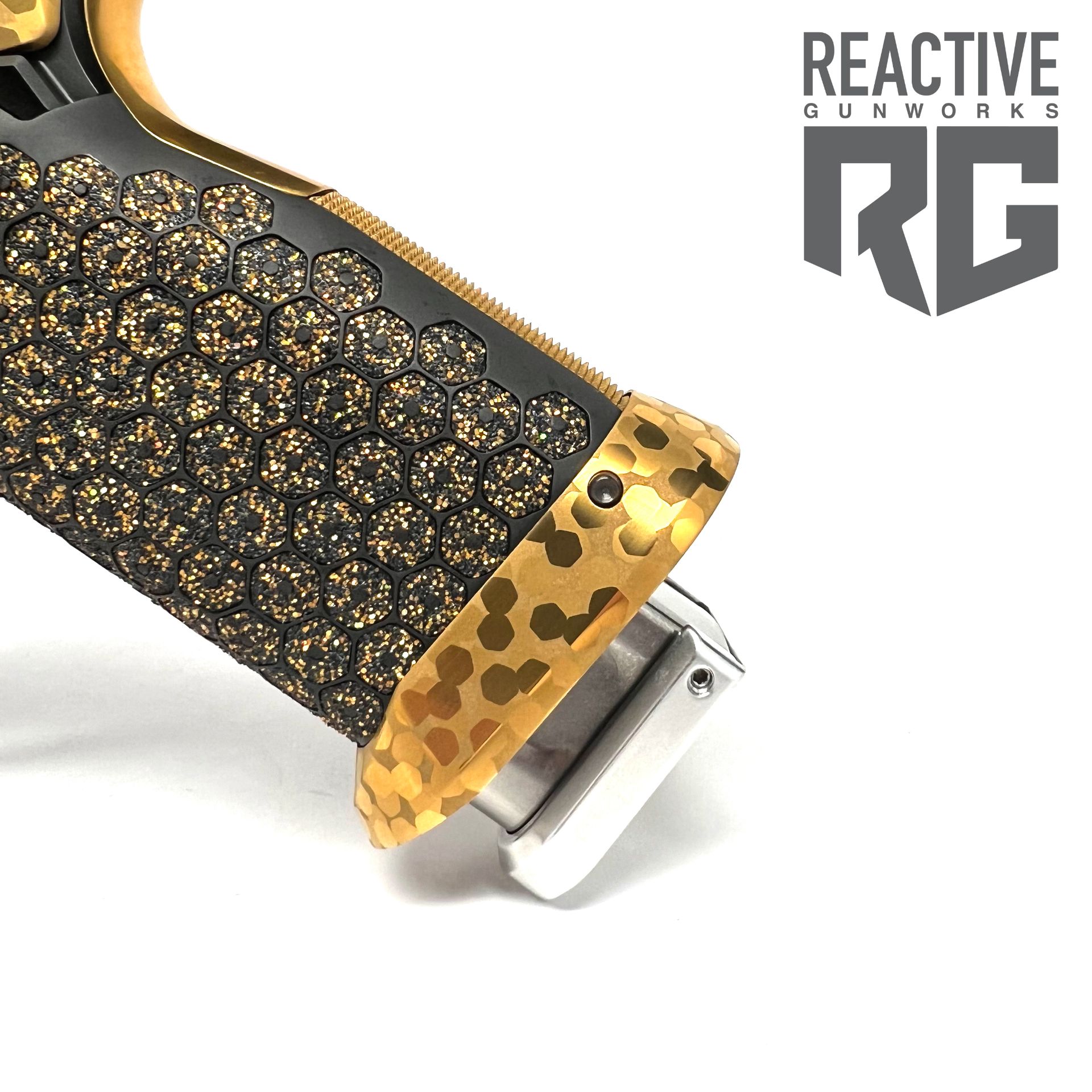 SVI Infinity IED 1911 9mm Gold/Black | Reactive Gunworks