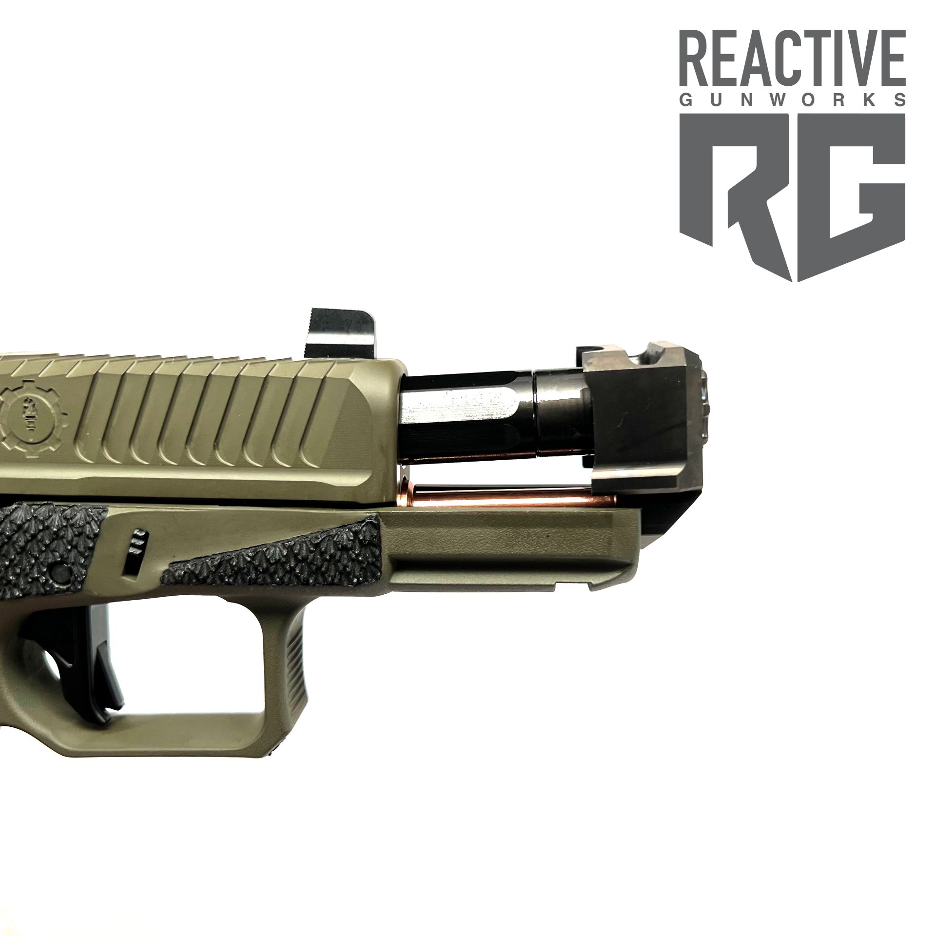 Agency Arms x Sage Dynamics Glock 45 V2 OD Green | Reactive Gunworks