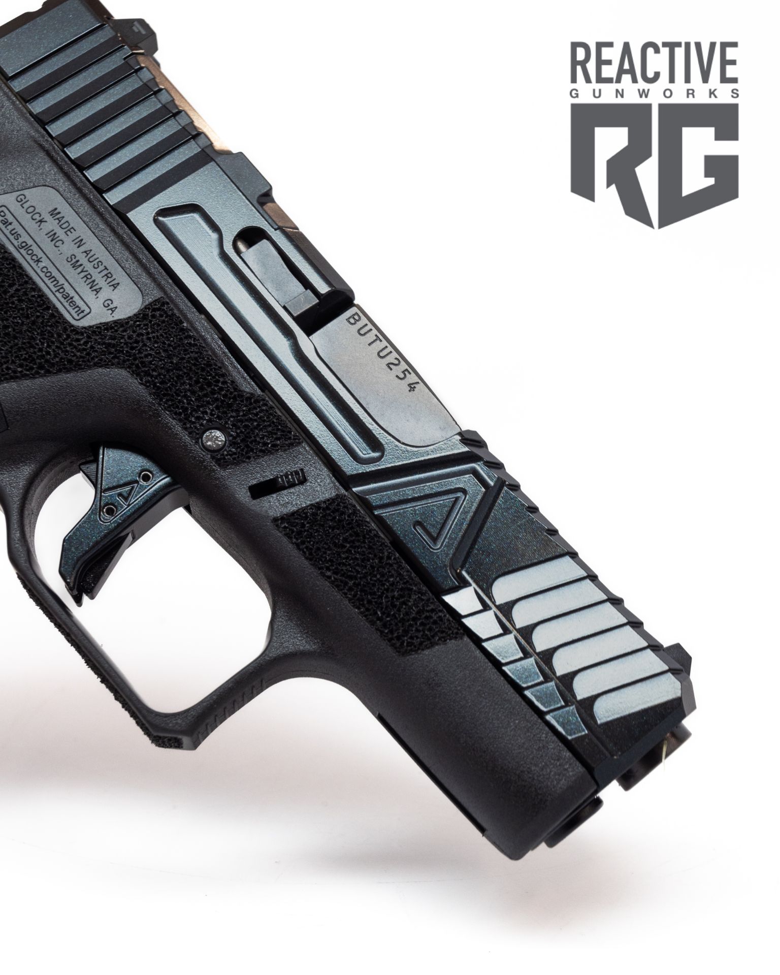 Agency Arms Glock 43X EXA Chameleon Slide Standard | Reactive Gunworks