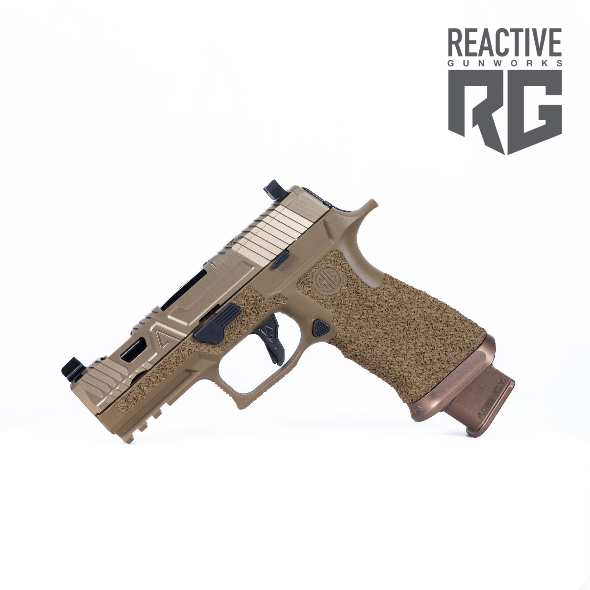 Agency Arms SIG P320 EXA FDE Ported Mid Polished DLC | Reactive Gunworks