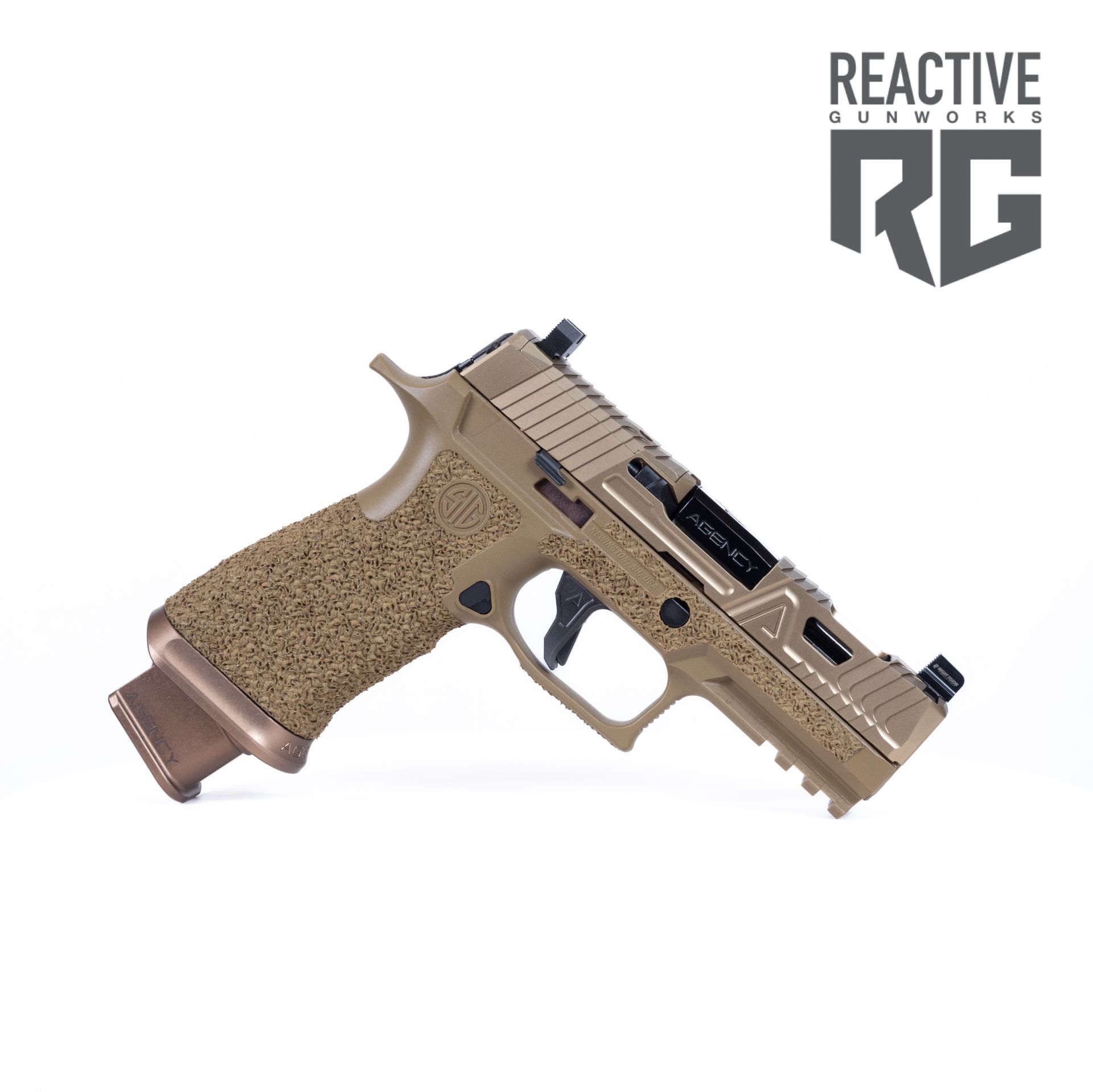 Agency Arms SIG P320 EXA FDE Ported Mid Polished DLC | Reactive Gunworks