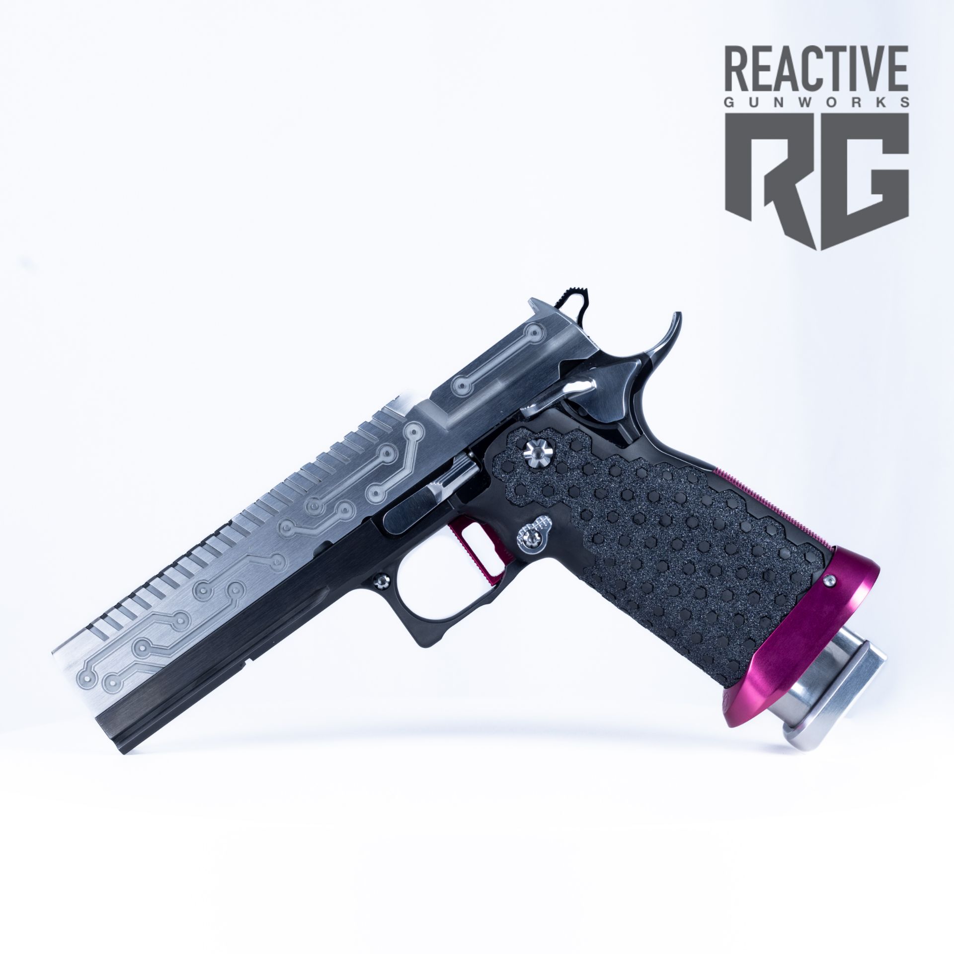 SVI Infinity IED Pink 5" 9mm | Reactive Gunworks | Reactive Gunworks