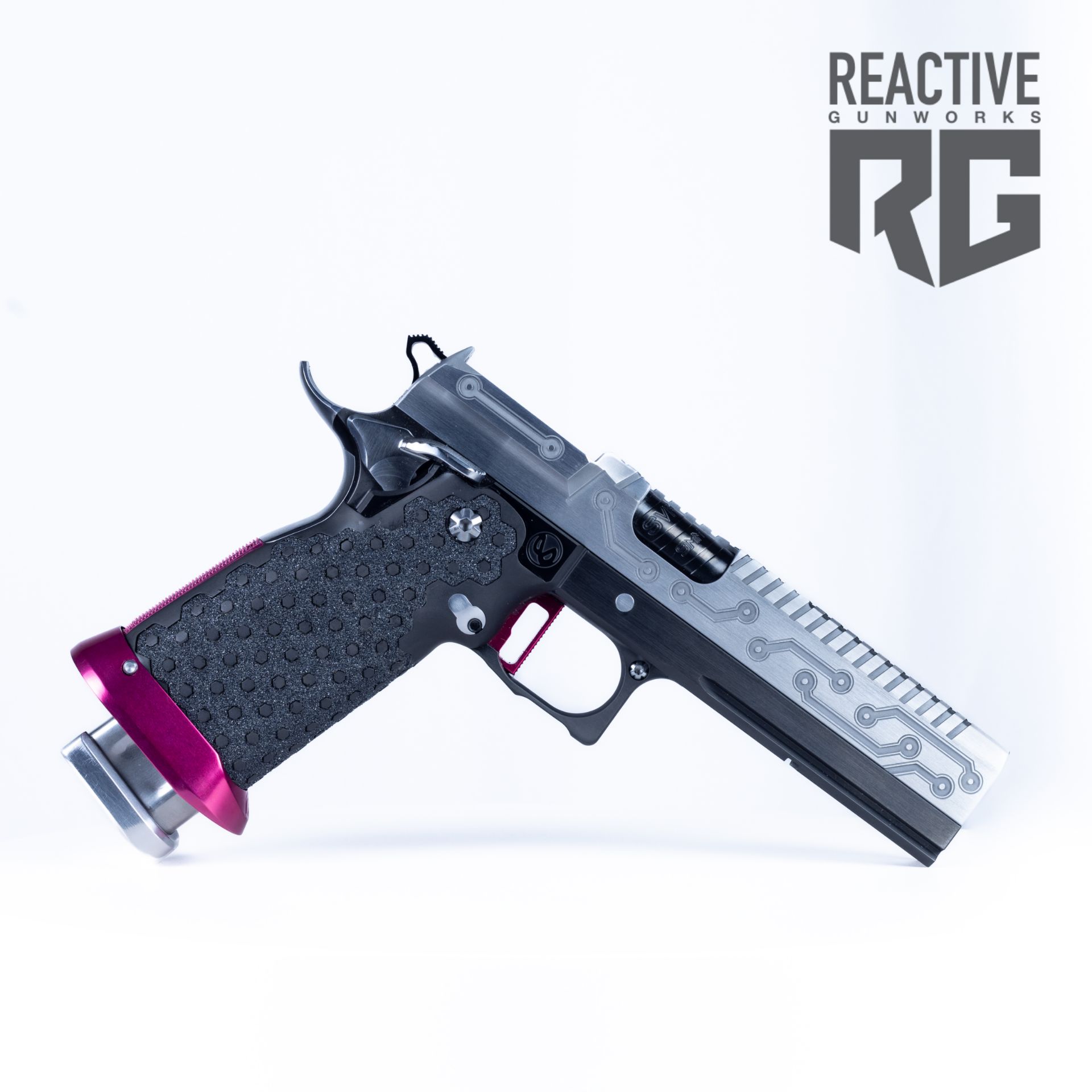 SVI Infinity IED Pink 5" 9mm | Reactive Gunworks | Reactive Gunworks