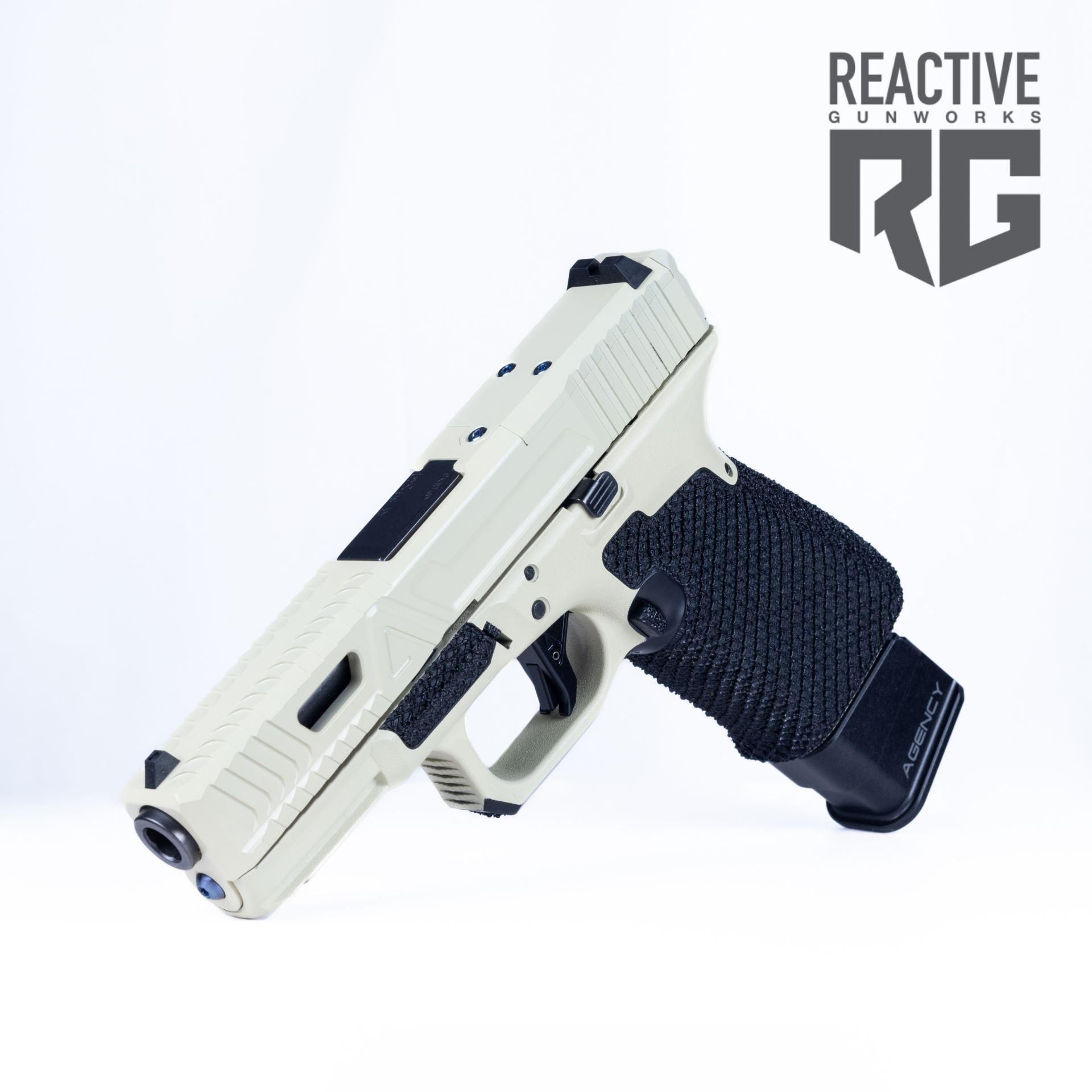 Agency Arms Glock 19 Gen 3 Bonesaw Benelli Sand LBC | Reactive Gunworks ...