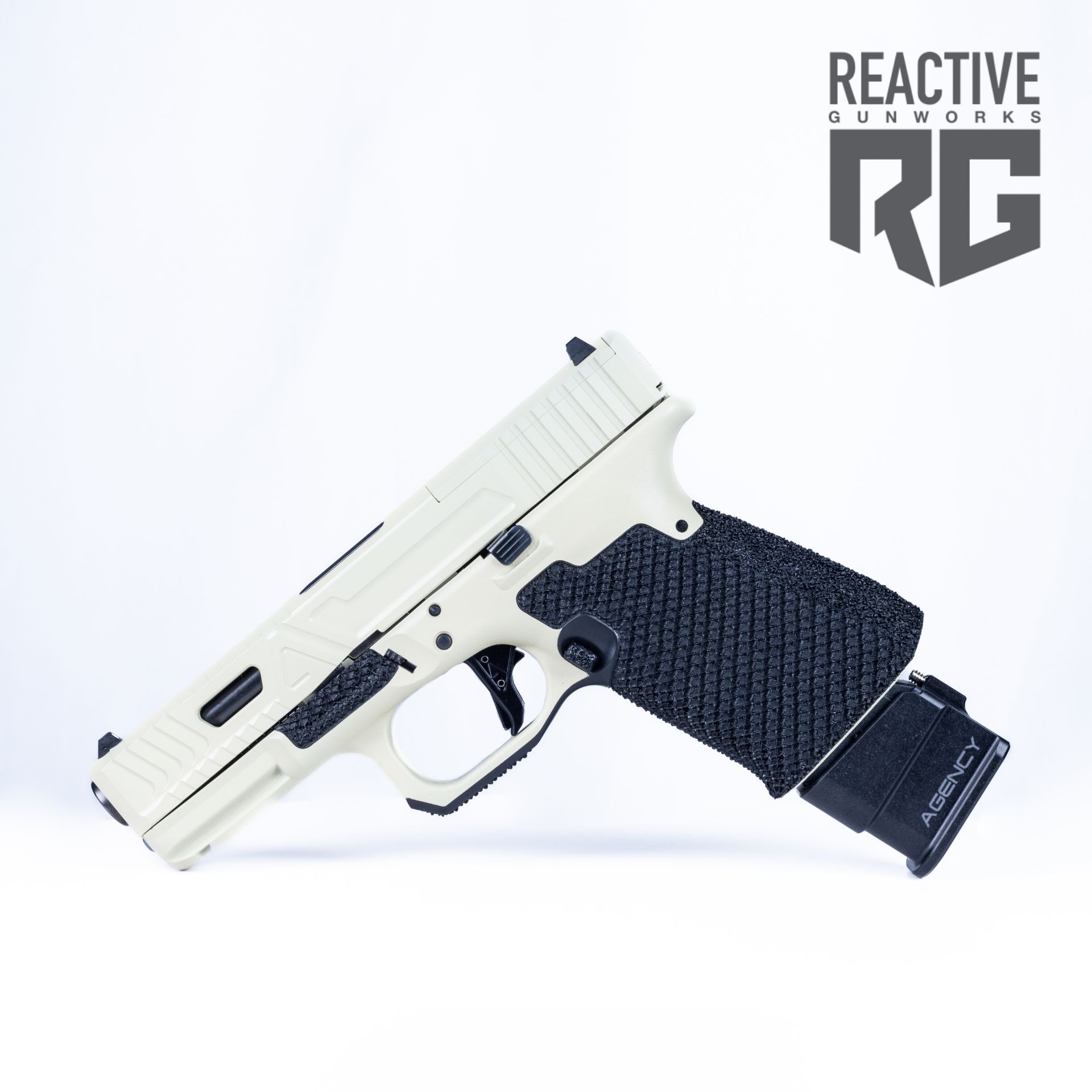 Agency Arms Glock 19 Gen 3 Bonesaw Benelli Sand LBC | Reactive Gunworks ...