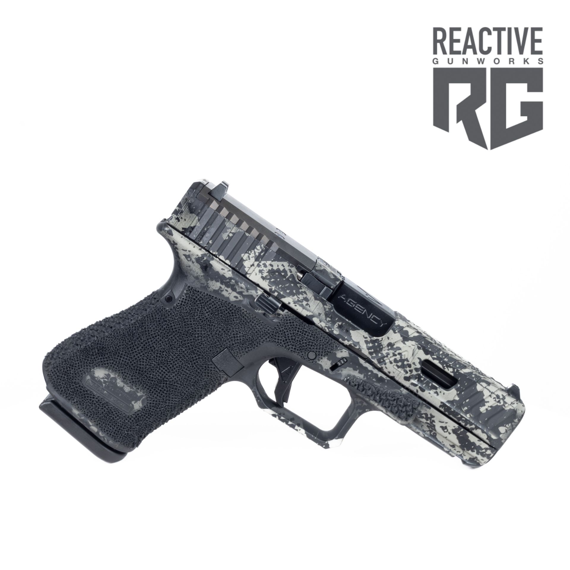 Agency Arms Glock 19 Gen 5 Bonesaw Black Snakeskin | Reactive Gunworks ...