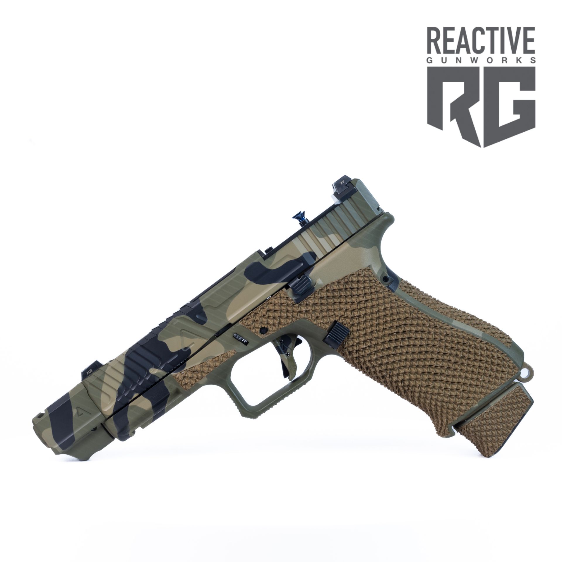 Agency Arms Glock 19X EXA M81 Woodland Comp | Reactive Gunworks ...