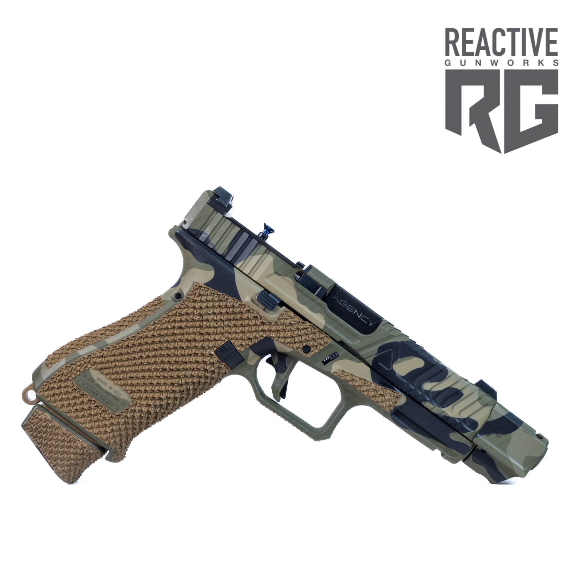 Agency Arms Glock 19X EXA M81 Woodland Comp | Reactive Gunworks ...