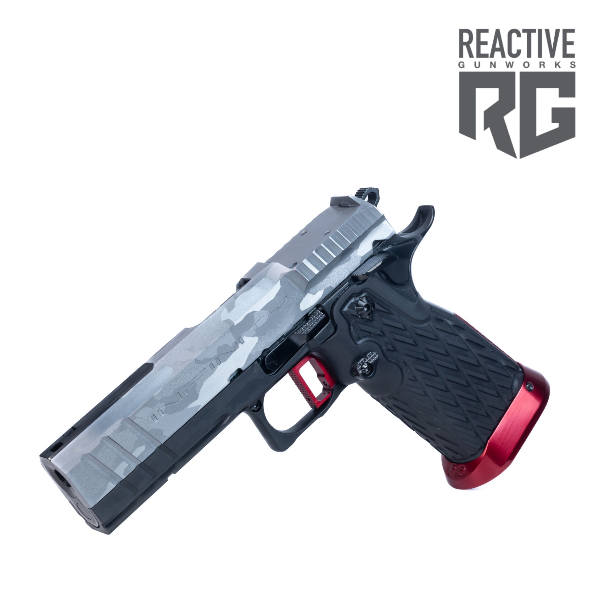 SVI Infinity IED Silver/Red 9MM Optic Ready | Reactive Gunworks ...