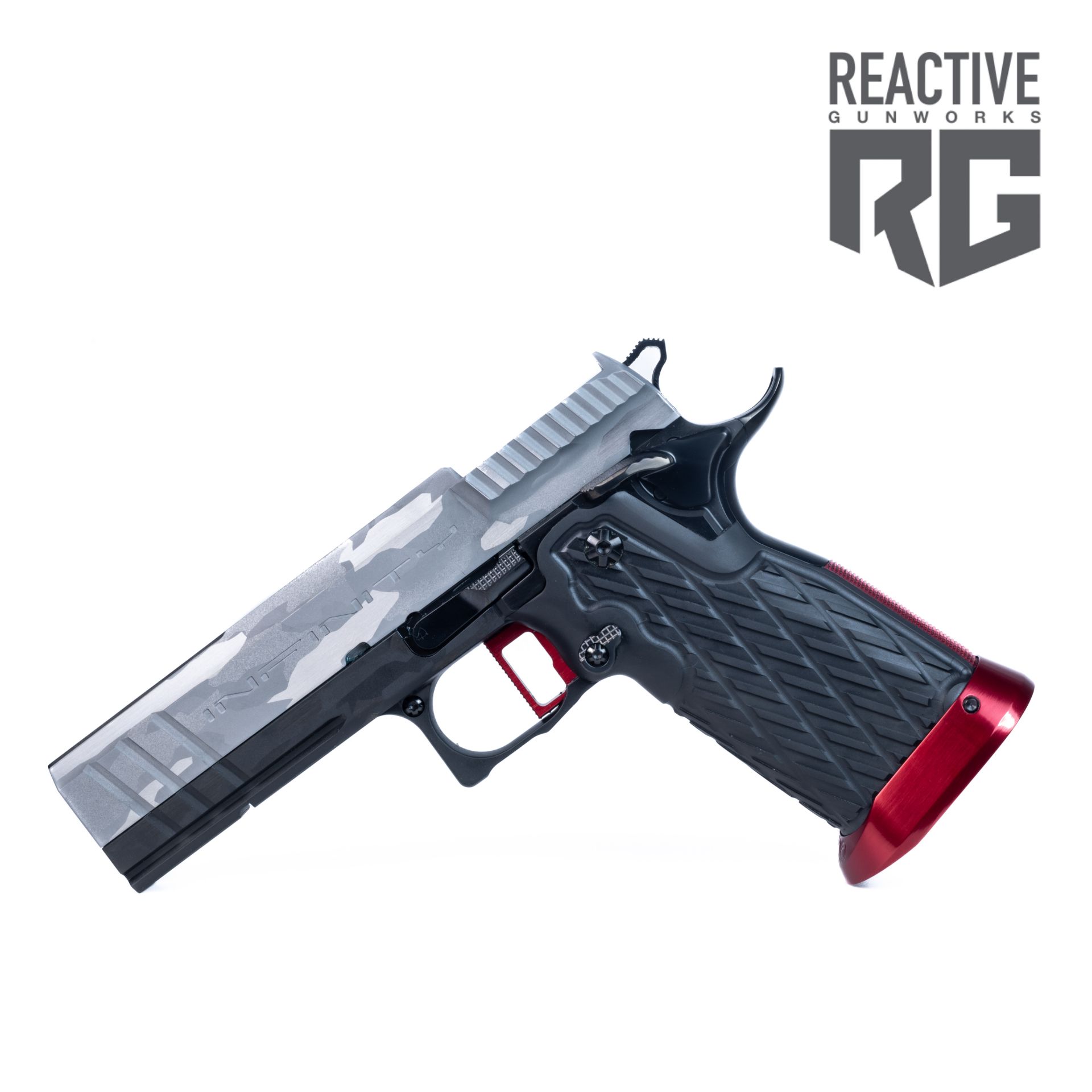 SVI Infinity IED Silver/Red 9MM Optic Ready | Reactive Gunworks ...