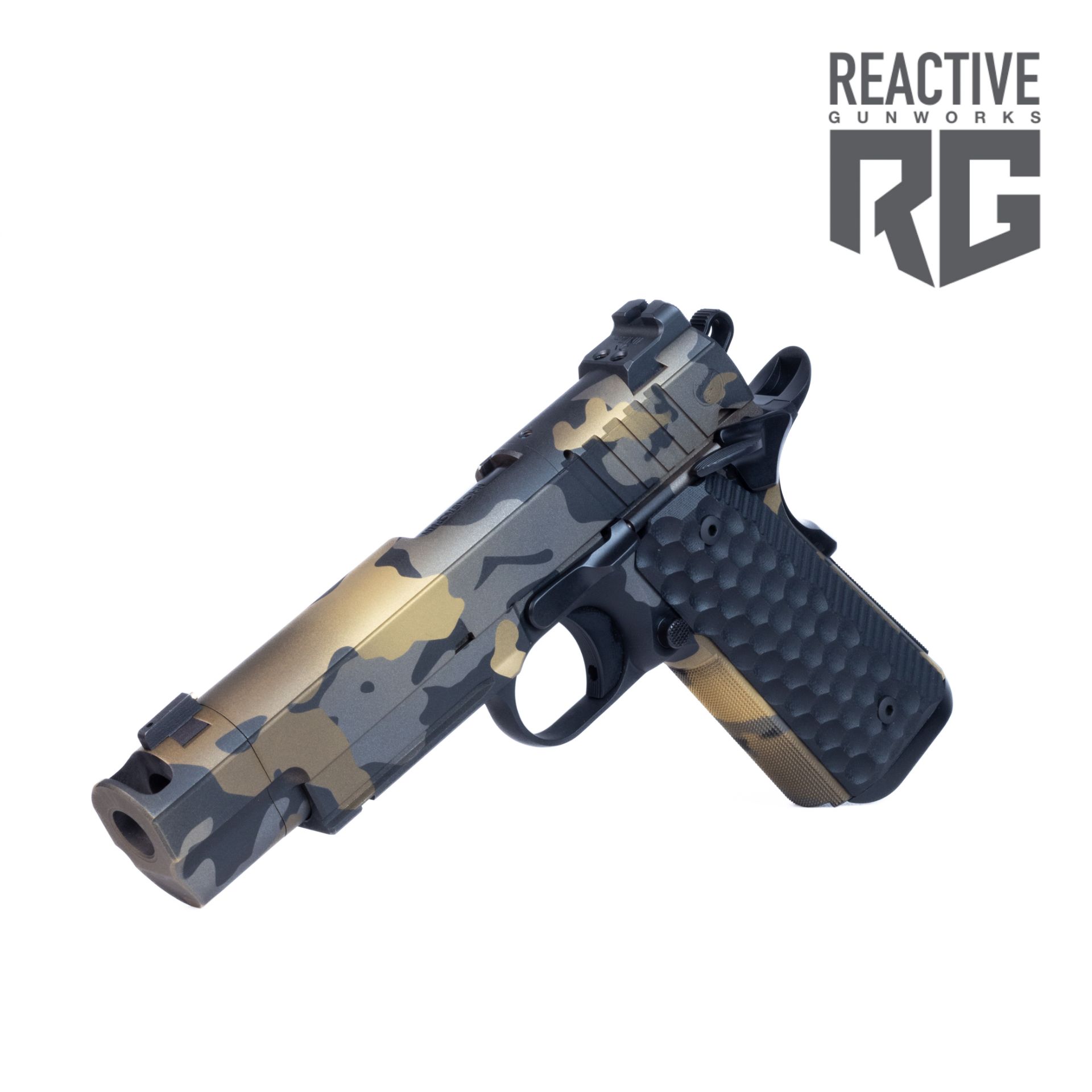 Nighthawk Custom Fire Hawk (.45 ACP) IOS Black Halo Camo | Reactive ...