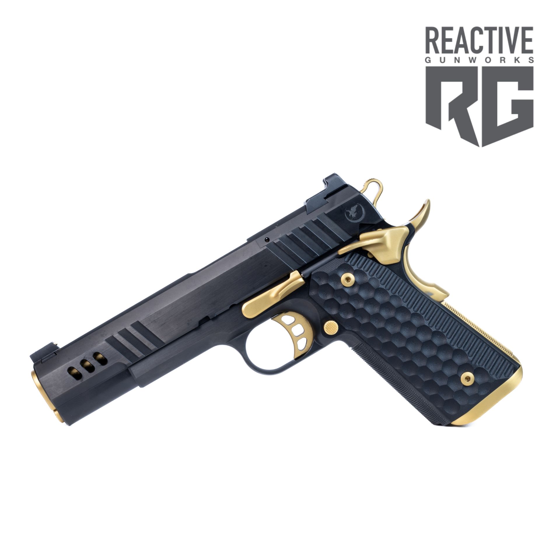 Nighthawk Custom President Govt (.45 ACP) 5" IOS Black and Gold RMR ...