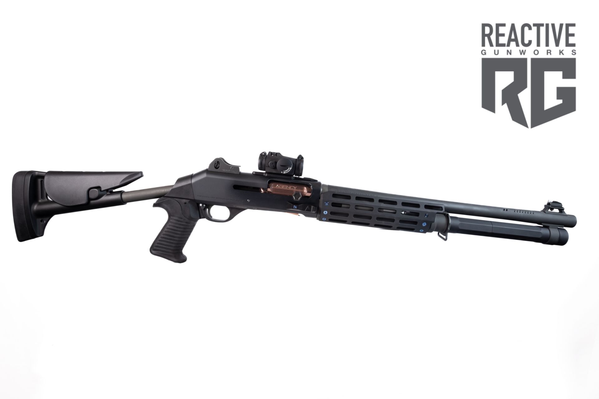 Agency Arms Benelli M4 Ported 12GA Shotgun Rose Gold Aimpoint T-2 ...