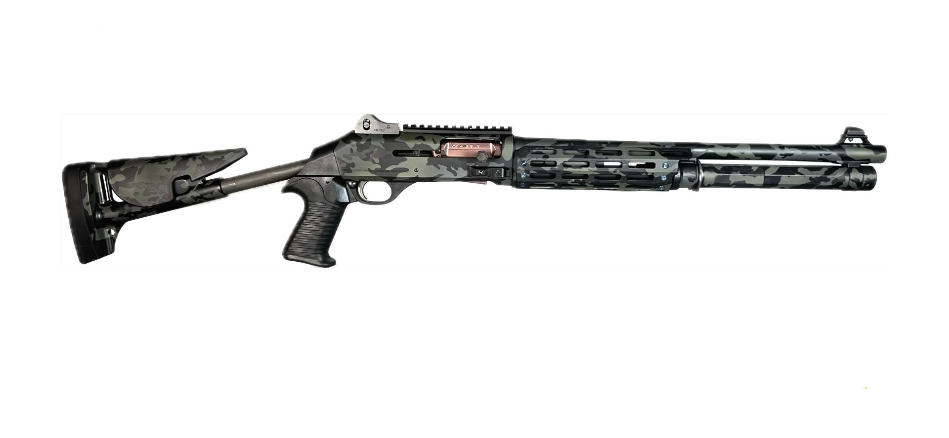 Agency Arms Benelli M4 MultiCam Black Rose Gold 12GA Shotgun | Reactive ...
