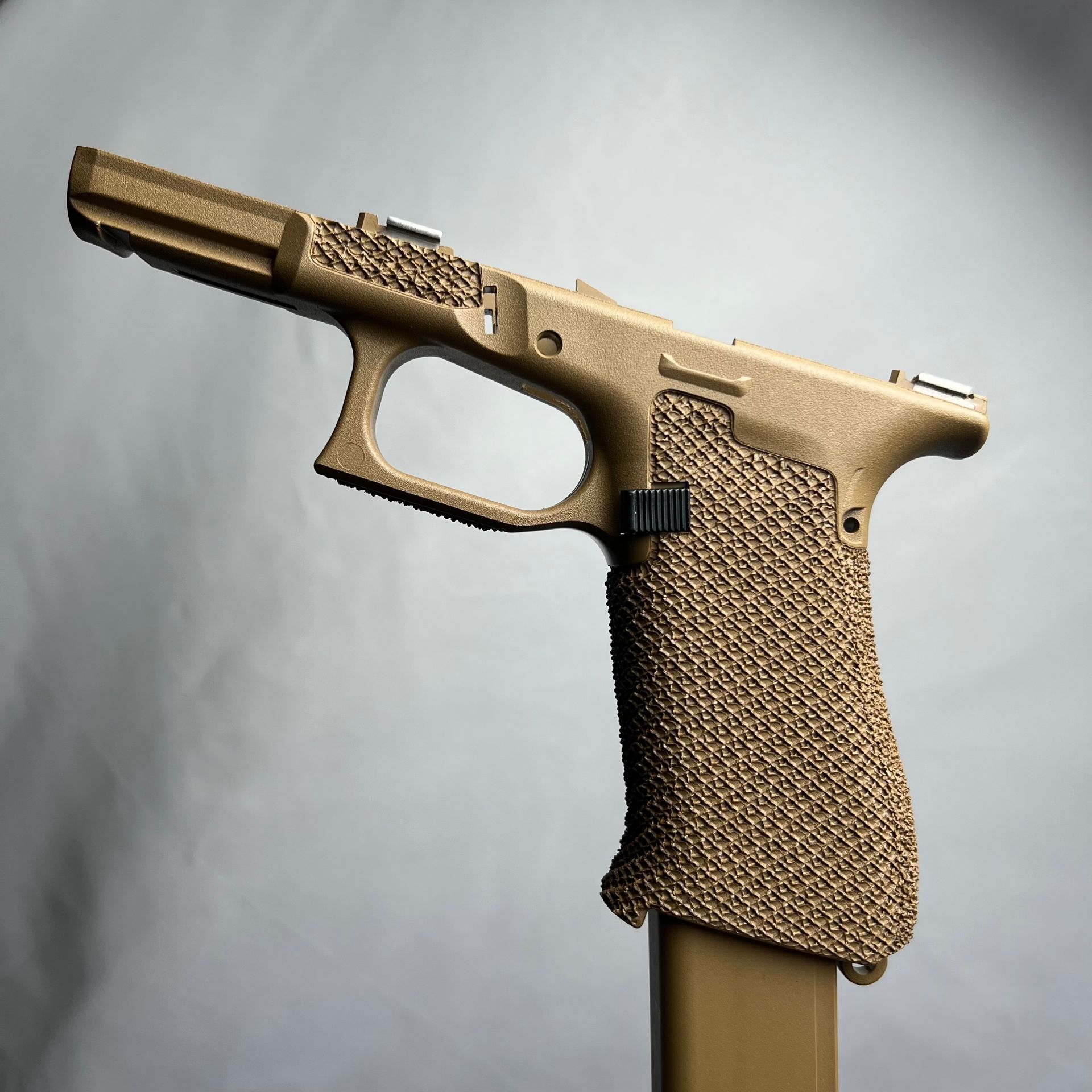 Lead Baron Customs G19X Stippled Frame Combo Texture | Reactive ...