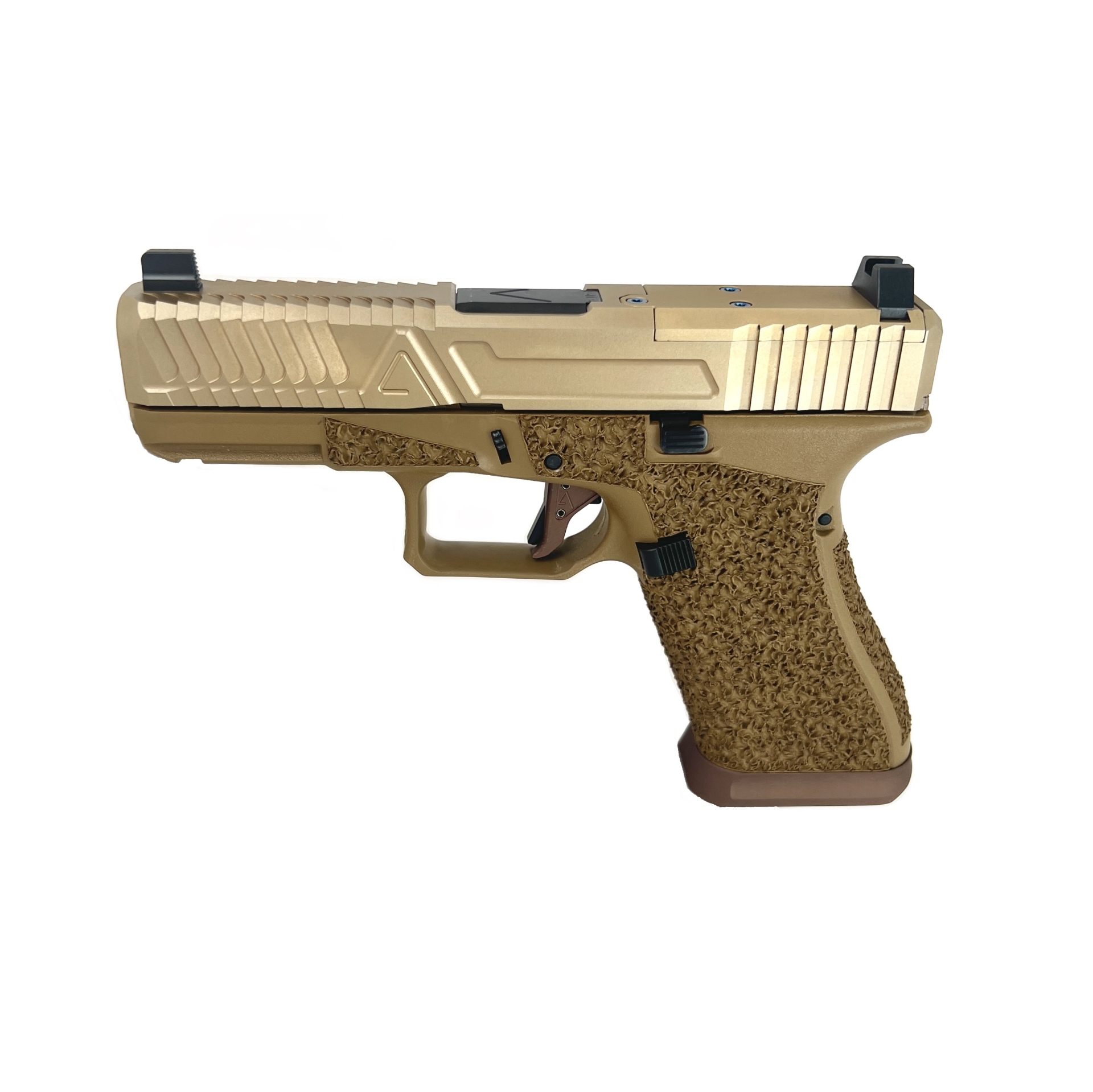 Agency Arms Glock 19X Bonesaw FDE Shades Build | Reactive Gunworks ...