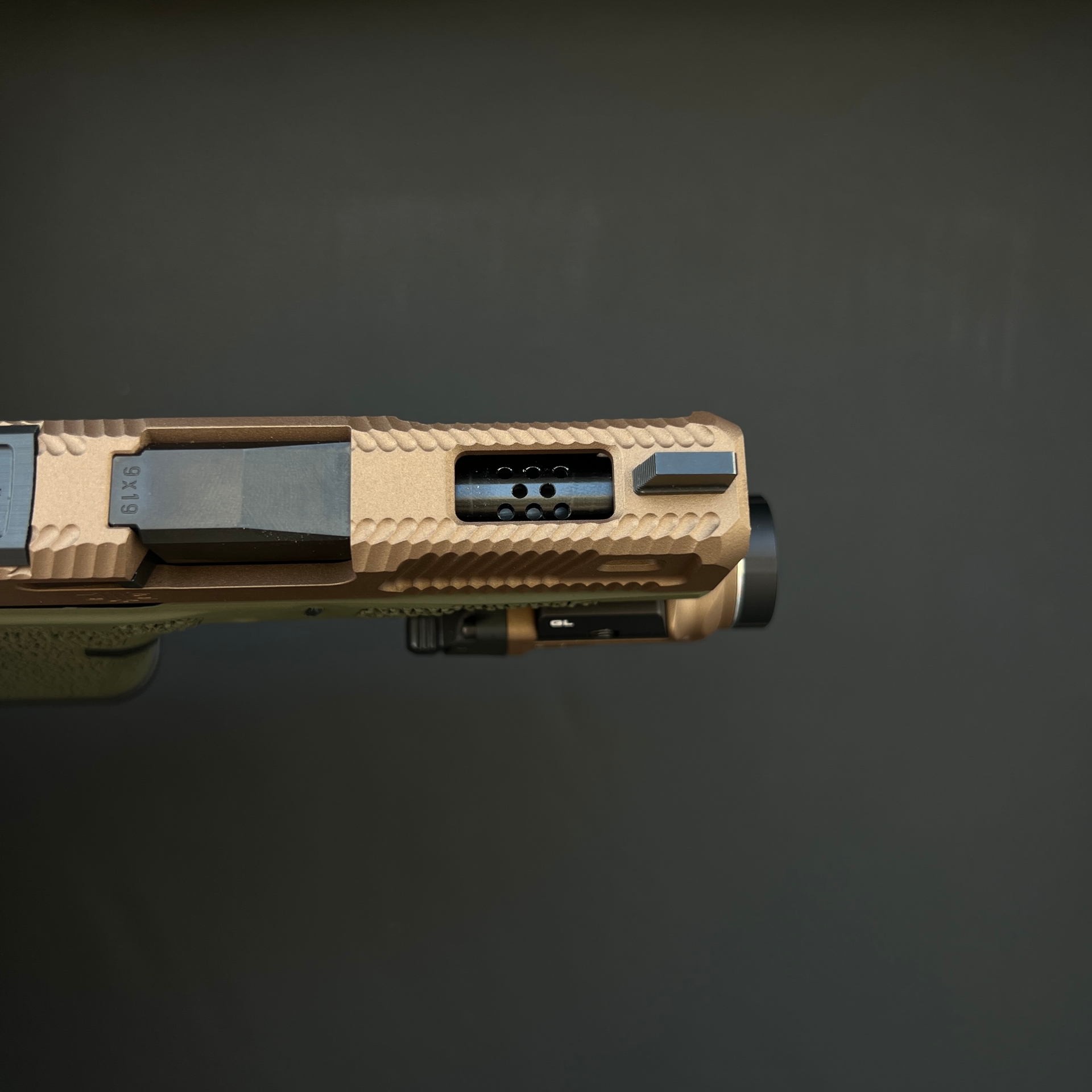 LWS G43X Ripper Slide Ported Barrel Bronze 507K Cut | Reactive Gunworks ...