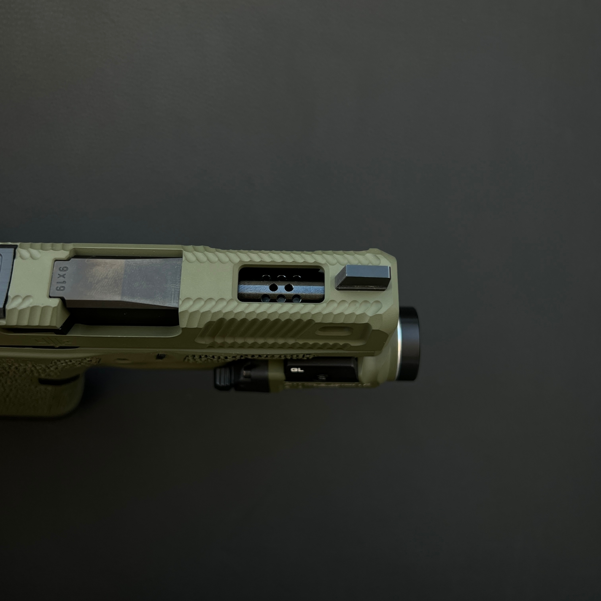 LWS G43X Ripper Slide Ported Barrel Green 507K Cut | Reactive Gunworks ...