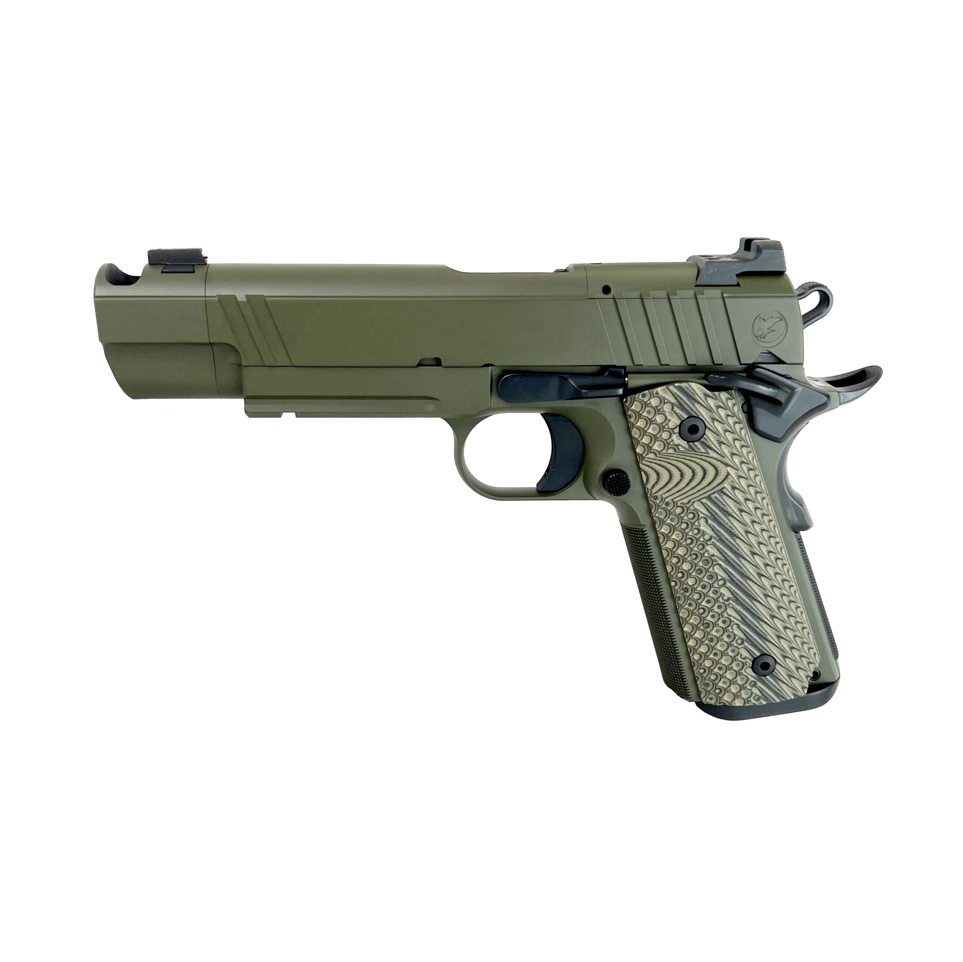 Nighthawk Custom Fire Hawk (.45 ACP) OD Green IOS Ambi Recon Rail ...