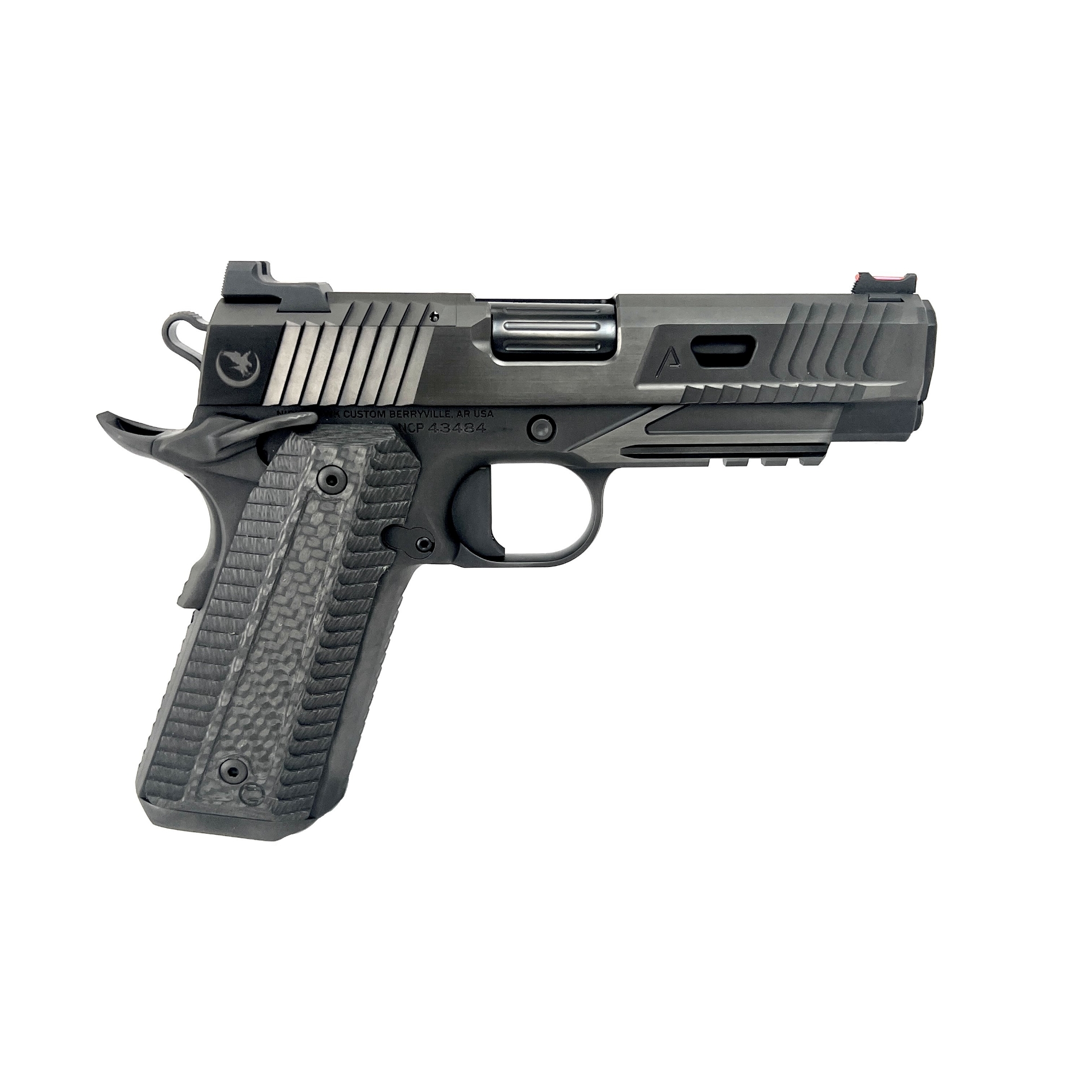 Nighthawk Custom Agent 2 Comm Black DLC Polished Flats 1911 (.45ACP ...