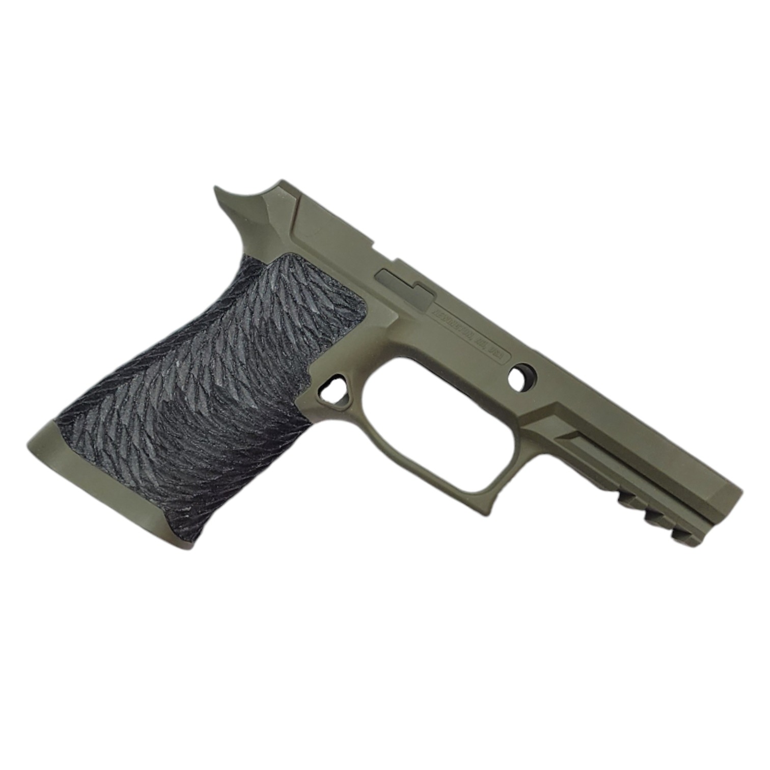 Dave Modz Stippled P320 XCarry Grip Module Pinnacle OD Green | Reactive Gunworks