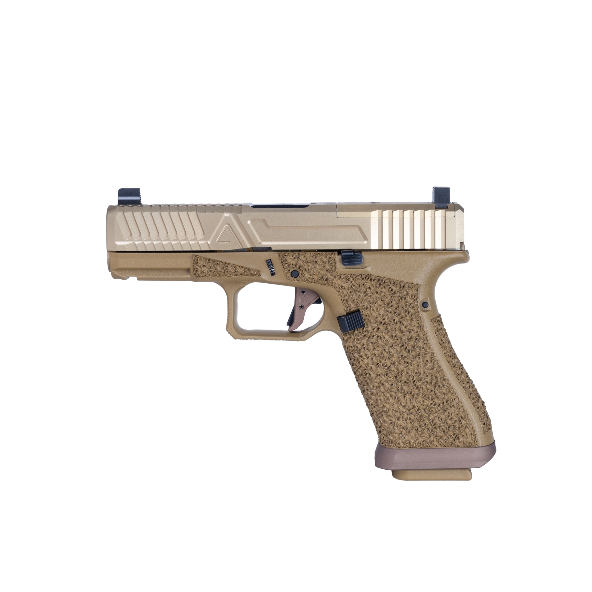 Agency Arms Glock 19X Bonesaw FDE Shades Build | Reactive Gunworks ...