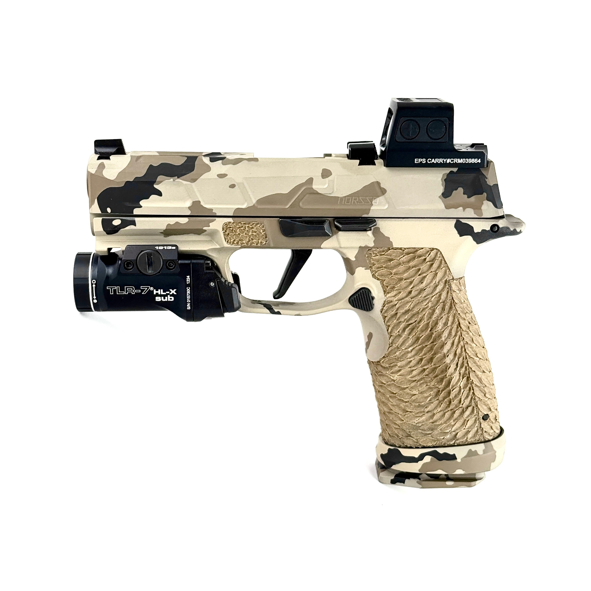 Dave Modz SIG P365 XMACRO Ported Light Arid Camo Norsso Full Build (9mm ...