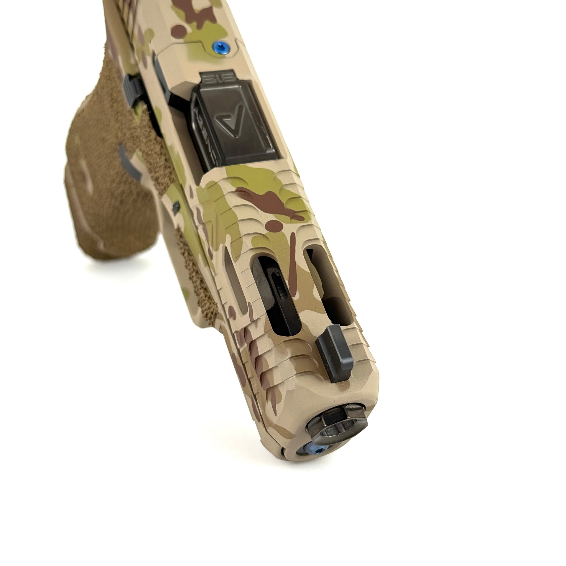 Agency Arms Glock 19X C-Ported Bonesaw MultiCam Arid Polished Premier ...